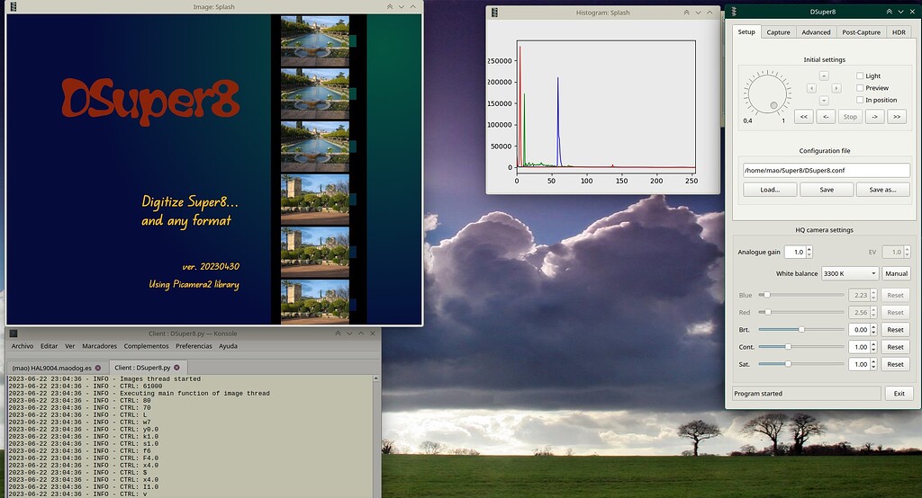 My telecine software ver. 20230430 using picamera2 library - Software ...